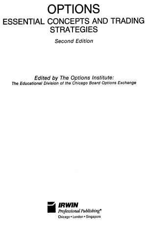 Options Essential Concepts and Trading Strategies, 2nd Edition ...