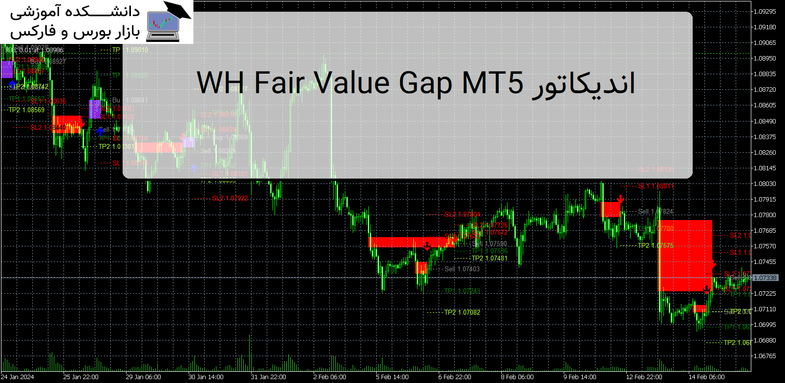 WH Fair Value Gap MT5 اندیکاتور - دانشکده آموزشی بازار بورس و فارکس